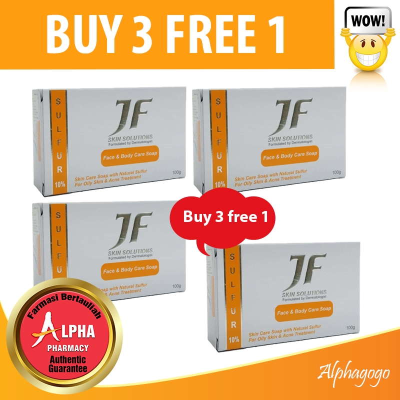 JF Skin Solutions - Face & Body Care Soap (100g / BUY 3 FREE 1 ...