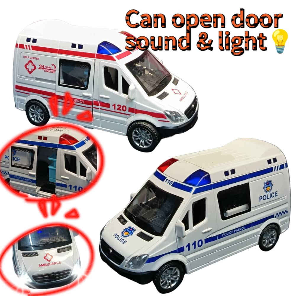 [READY stock]Ambulance/Police car toy,Kid musical,Push car toy,Light ...