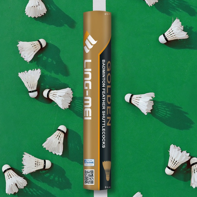 LING MEI Golden Badminton Shuttlecock (12pcs) 77speed | Shopee Malaysia