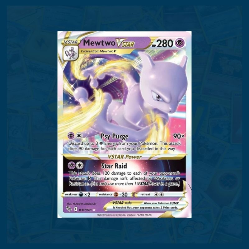 Mewtwo VSTAR (031/078) Ultra Rare | Pokemon Go | Pokemon TCG Card | Shopee Malaysia