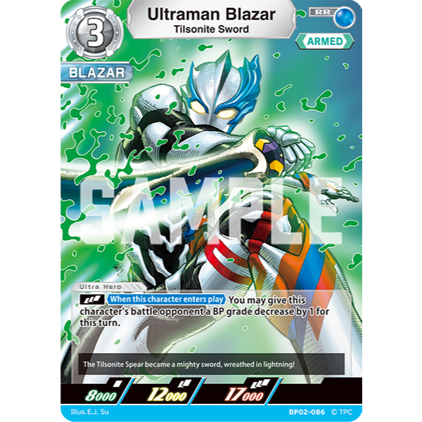 Ultraman Card Game BP02-086 Ultraman Blazar Tilsonite Sword | RR | English Version | Shopee Malaysia