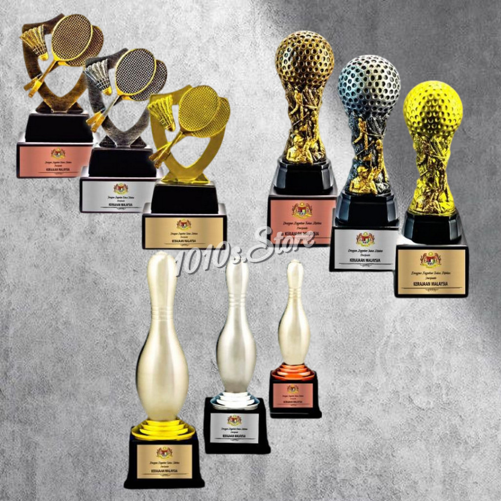 Classic Resin Trophy（Badminton/Golf/Bowling)/Trofi resin/经典树脂奖杯（羽毛球/高尔夫 ...