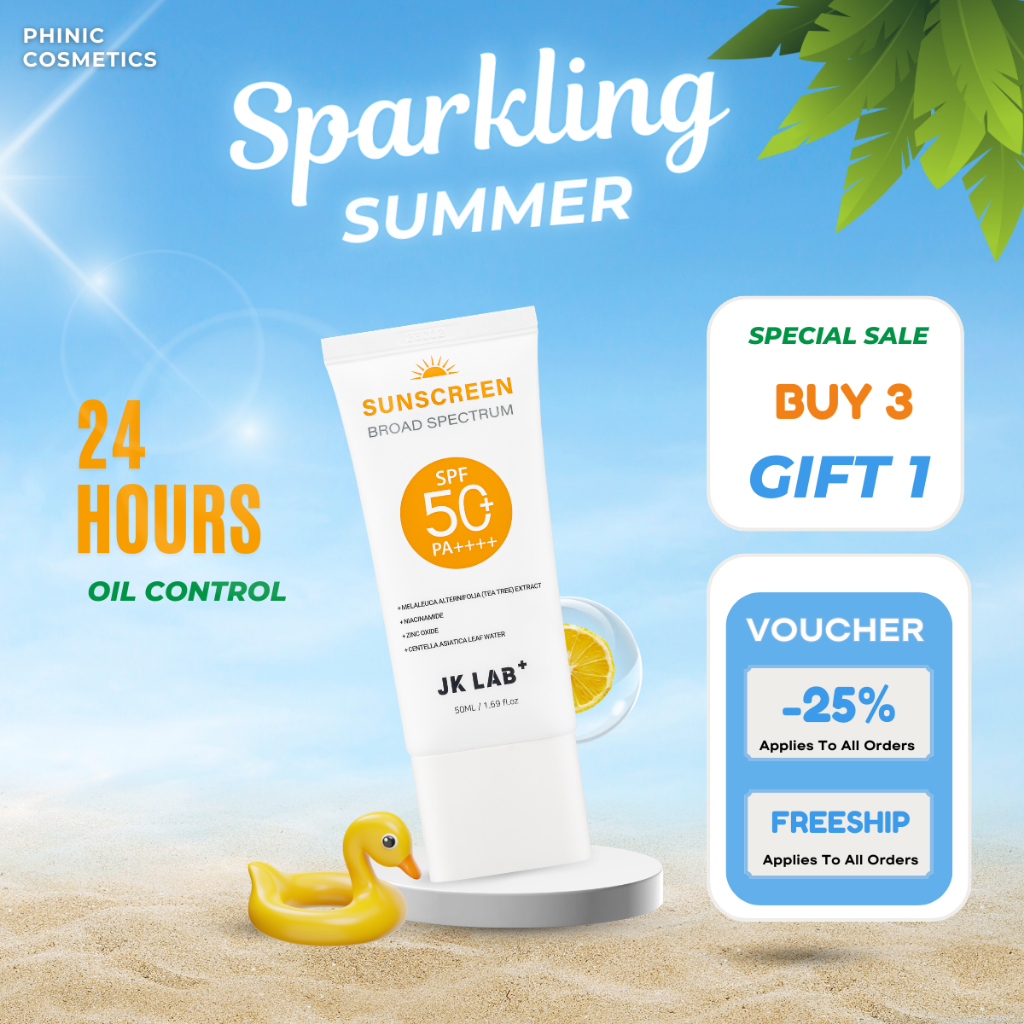 🇰🇷 JK LAB Korea 3-in-1 Whitening & Tone-Up Oil Control Sunscreen SPF50 ...