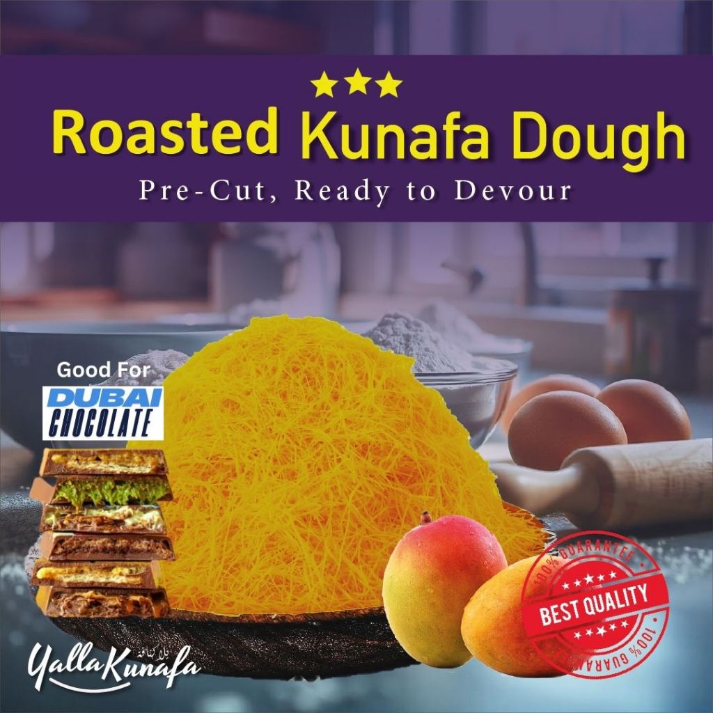 Mango Roasted Kunafa Dough 500g / 1Kg by Yalla Kunafa - Ready Stock ...