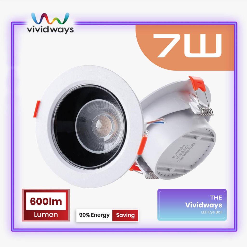 K2 VIVIDWAYS THE LED Eye Ball/Recessed Spotlight Downlight 3000K 4000K ...