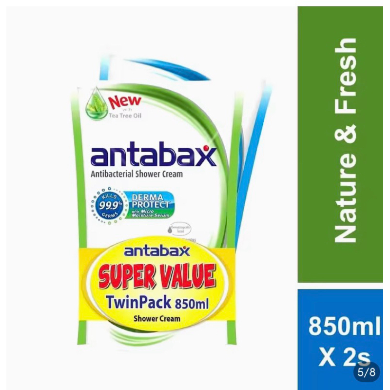 Antabax Antibacterial Shower Cream (850MLX2) TwinPack Refill Pack ...