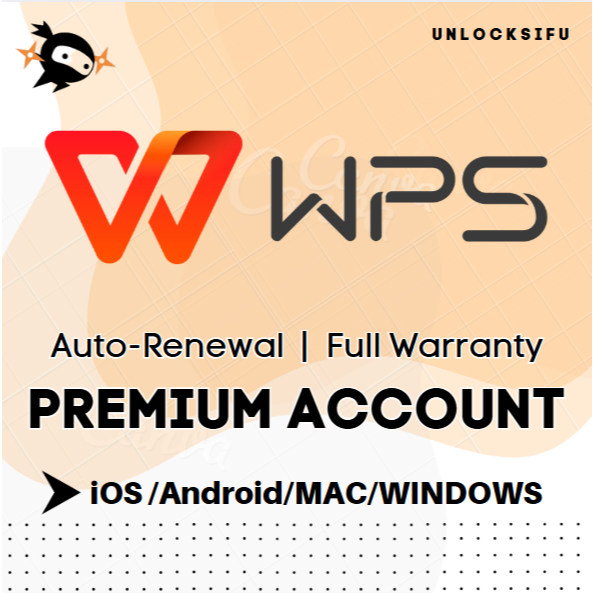 WPS Premium account | iOS | Android | PC | MacOS | iPadOS | Shopee Malaysia
