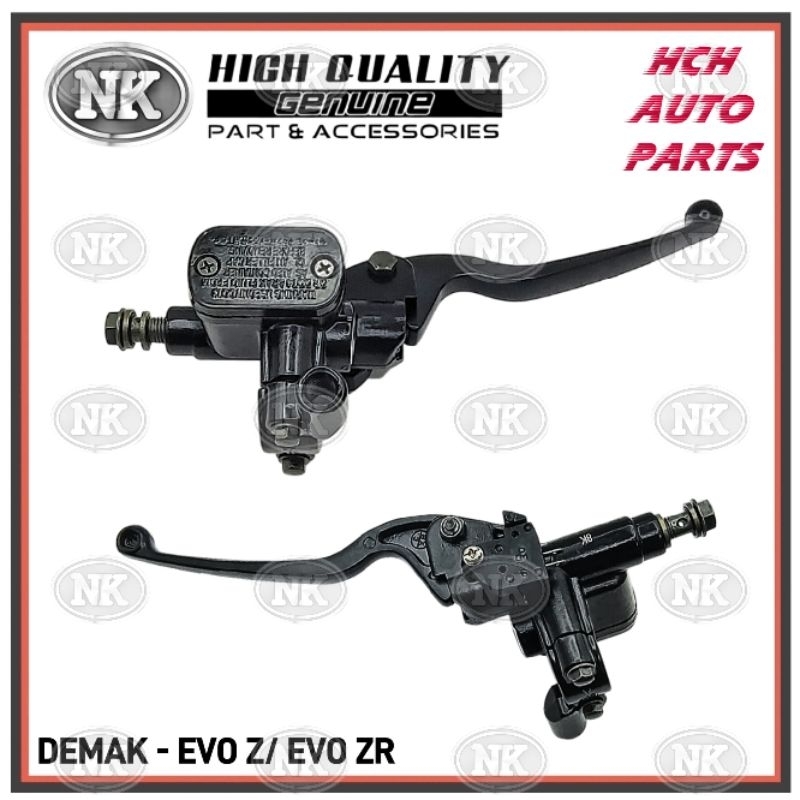BRAKE MASTER PUMP & LEVER (F) - DEMAK - EVO Z/ EVO ZR/ EVOZ 125R/ DV 110/ MV 110 - THREAD SIDE ...