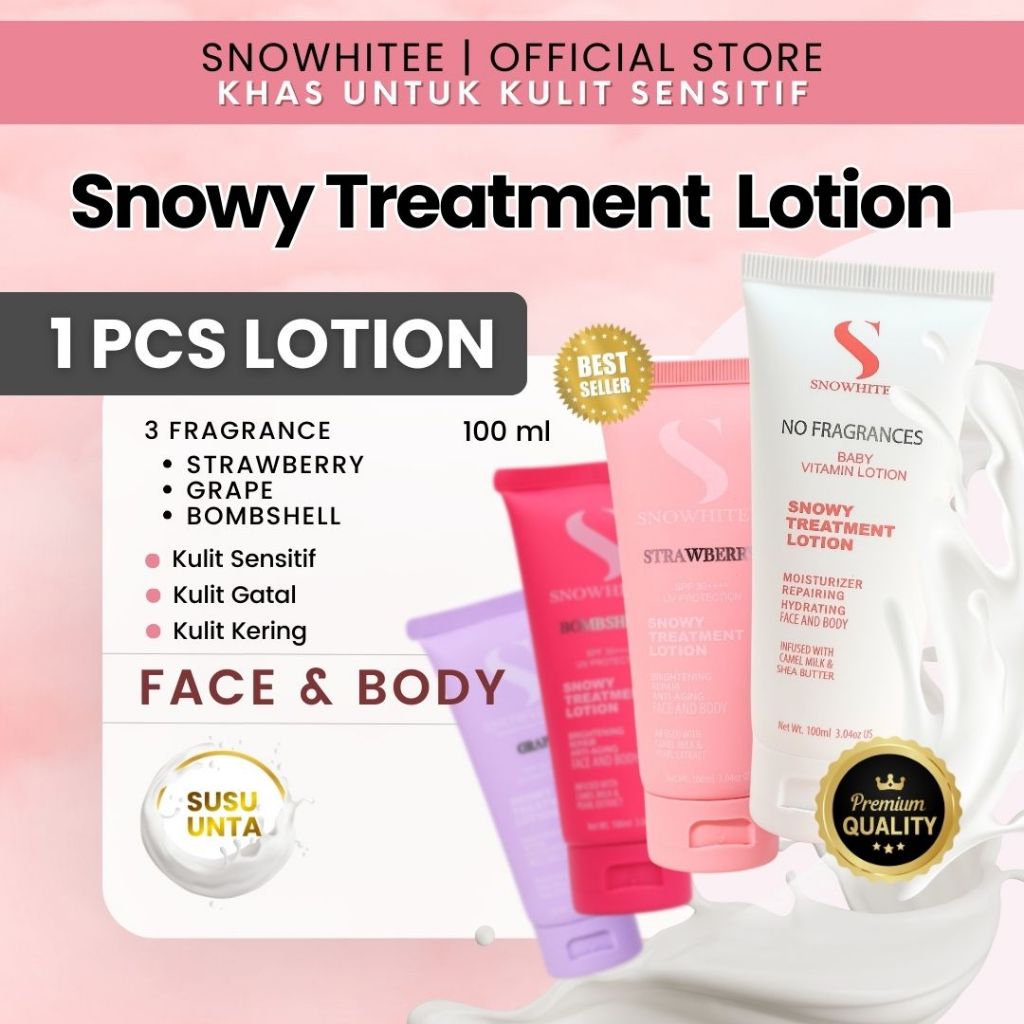 SNOWHITEE Treatment Lotion Susu Unta Merawat masalah kulit kering ...