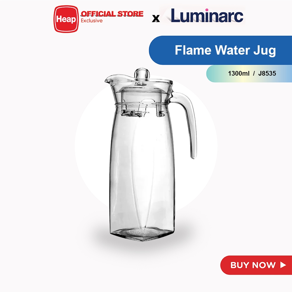 Luminarc Flame Water Jug - (1300ML) [Model: J8535] - Tableware | Shopee ...