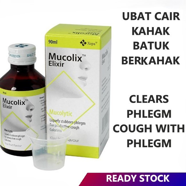 MUCOLIX ELIXIR 90ML (FOR COUGH & COLD) | Shopee Malaysia
