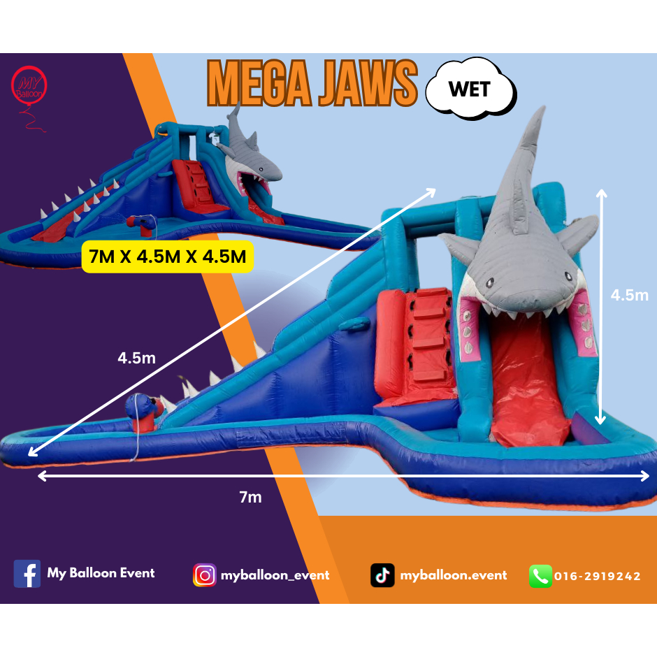 RENTAL/SEWA SOOPA DOOPA MEGA JAWS (WET) | Shopee Malaysia