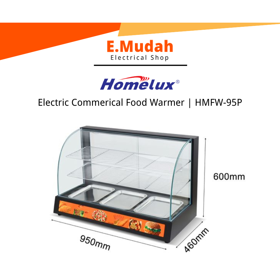 Homelux Electric Commercial Food Warmer | HMFW-95P HMFW-66P | Shopee ...