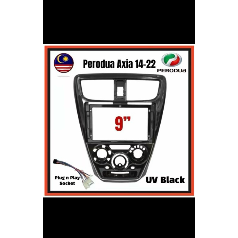PERODUA AXIA 2014-2022 ANDROID CASING (9inci) CASING ANDROID AXIA 2014 ...