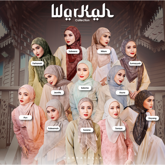 WARKAH COLLECTION | HANNAVELLA X HANNA DELISHA | Shopee Malaysia