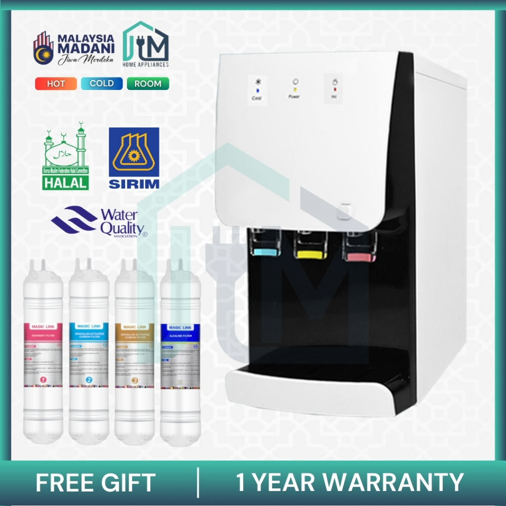 JM KOREA HALAL CERTIFIED WATER DISPENSER - HOT & COLD, CHILD SAFETY ...