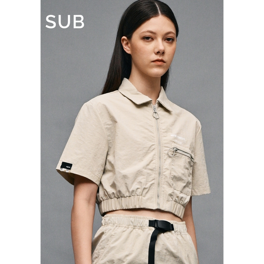SUB Women Short-Sleeve Blouse - Light Khaki - 410307 | Shopee Malaysia