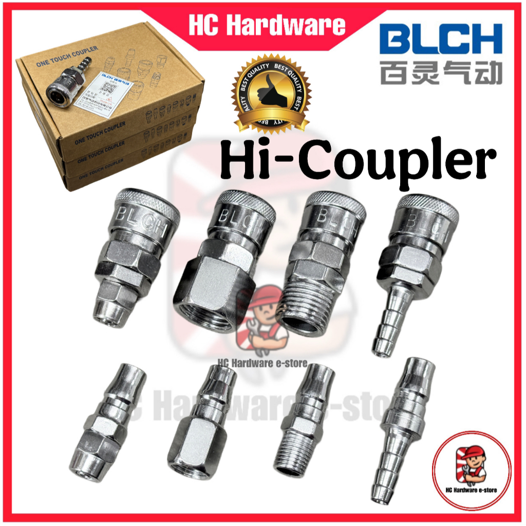 [BLCH] Hi Coupler Quick connect coupling air cupla air compressor ...