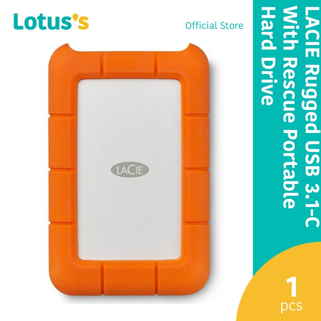 Lacie Rugged USB 3.1-C With Rescue Portable Hard Drive | Shopee Malaysia