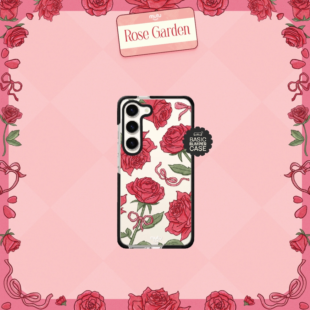 Majesty - Rose Garden by Mutu Case (Powered by Basic Bumper) Compatible with SAMSUNG S24 ULTRA ...