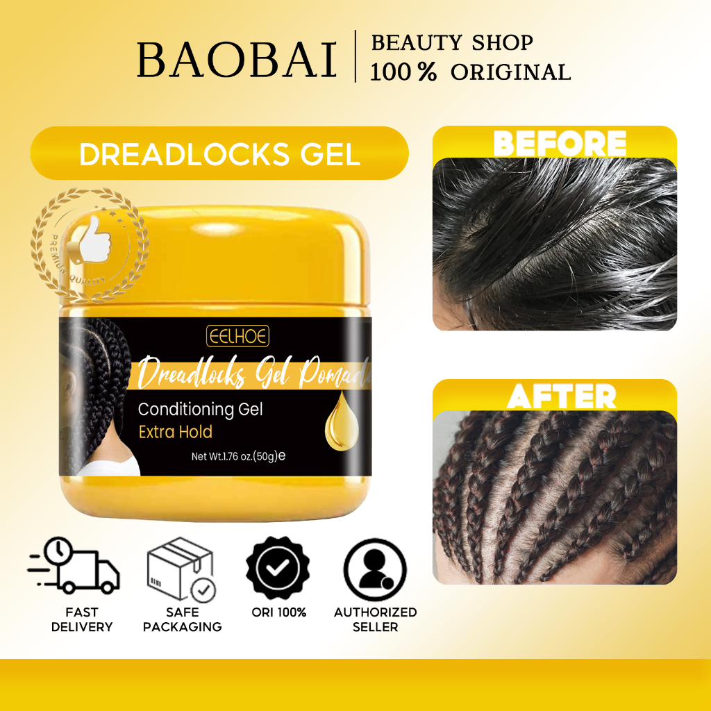 EELHOE Dreadlocks Gel Pomade Dirty Braid Gel Hair Wax Long-Lasting ...