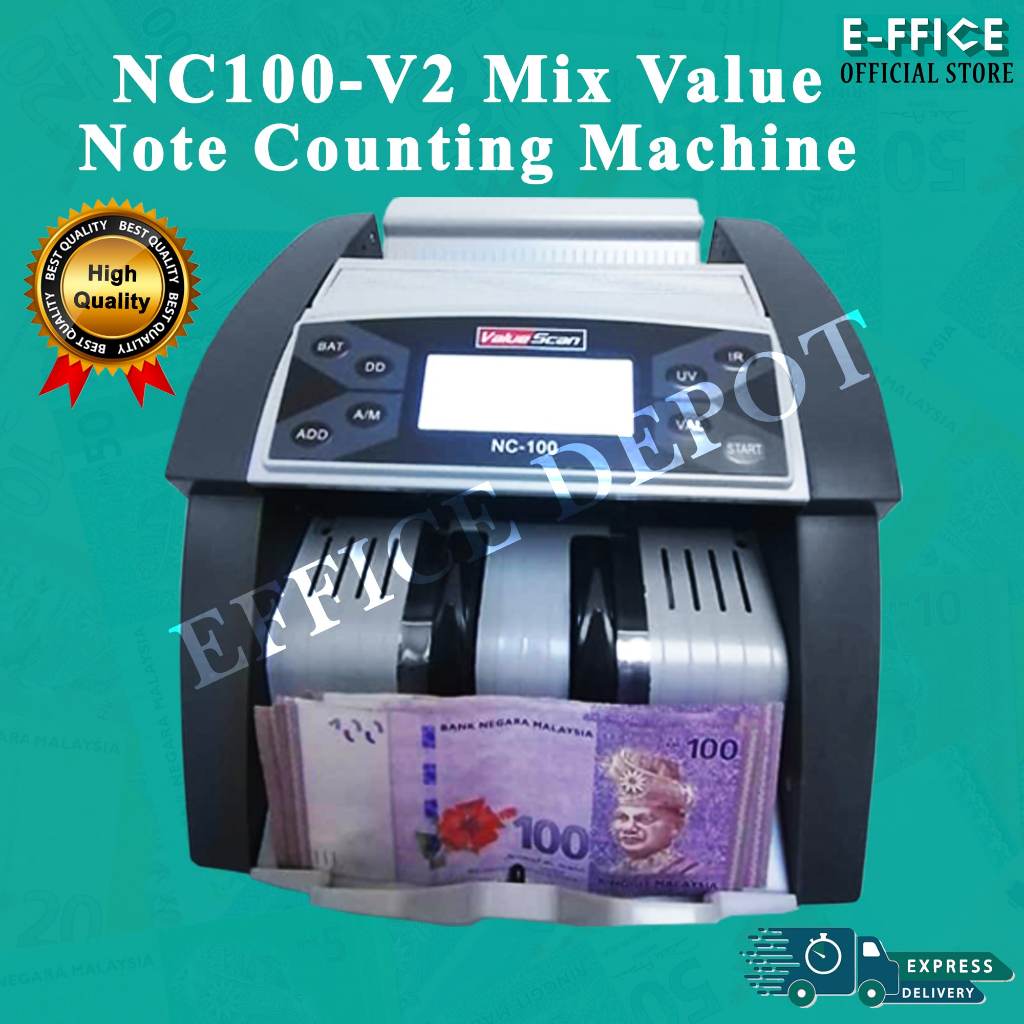 Effice Depot - NC100 V2 Bank Note Money Counter** | Shopee Malaysia