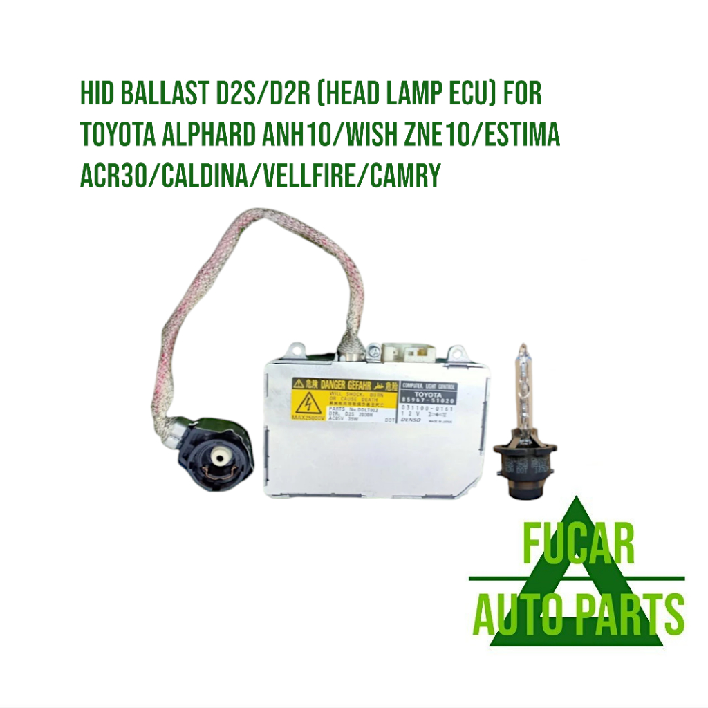 USED HID BALLAST D2S/D2R (HEAD LAMP ECU) FOR TOYOTA ALPHARD ANH10/WISH ZNE10/ESTIMA ACR30 ...