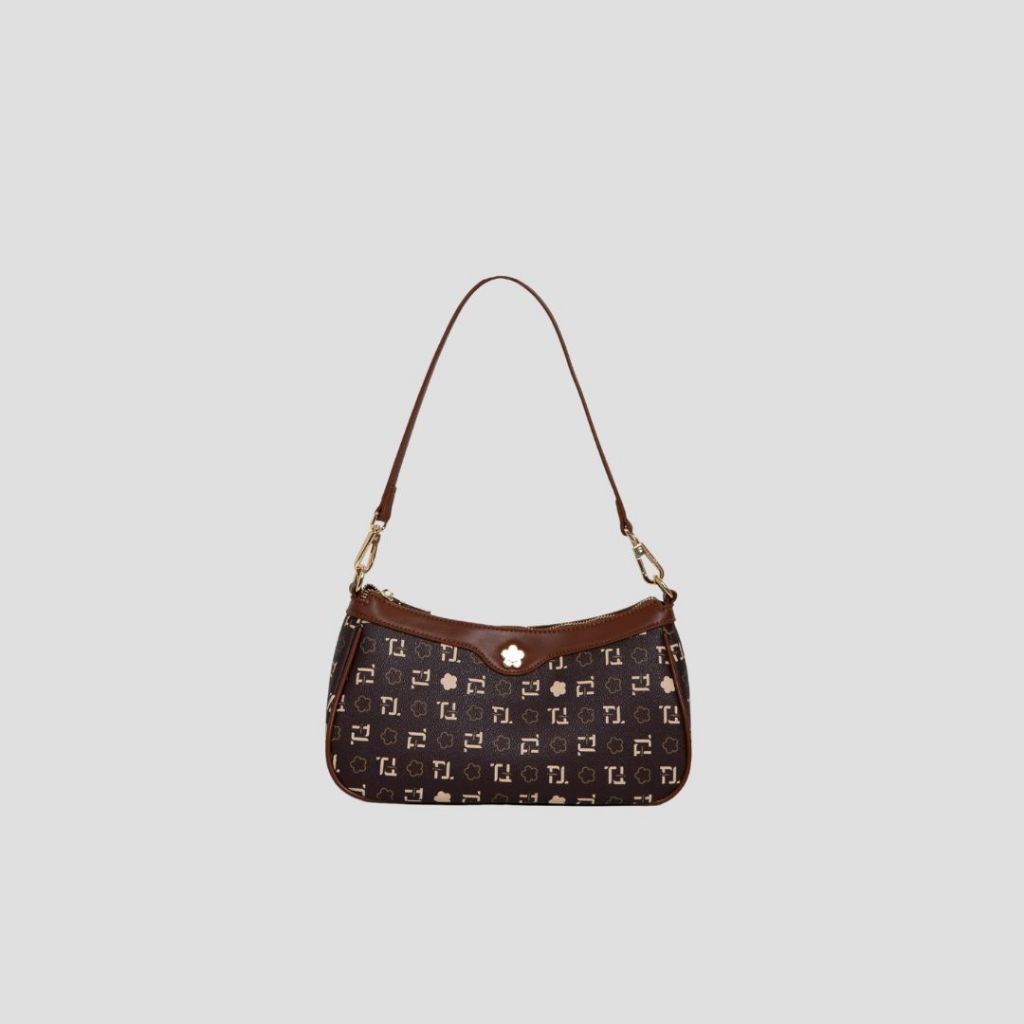 F.timber Jenna Monogram Women Shoulder Handbag Vegan Leather | Shopee ...