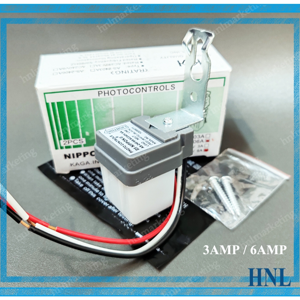 NIPPON PHOTO CONTROLS SWITCH SENSOR 3A 6A FOR NIGHT LIGHT LAMP | Shopee ...