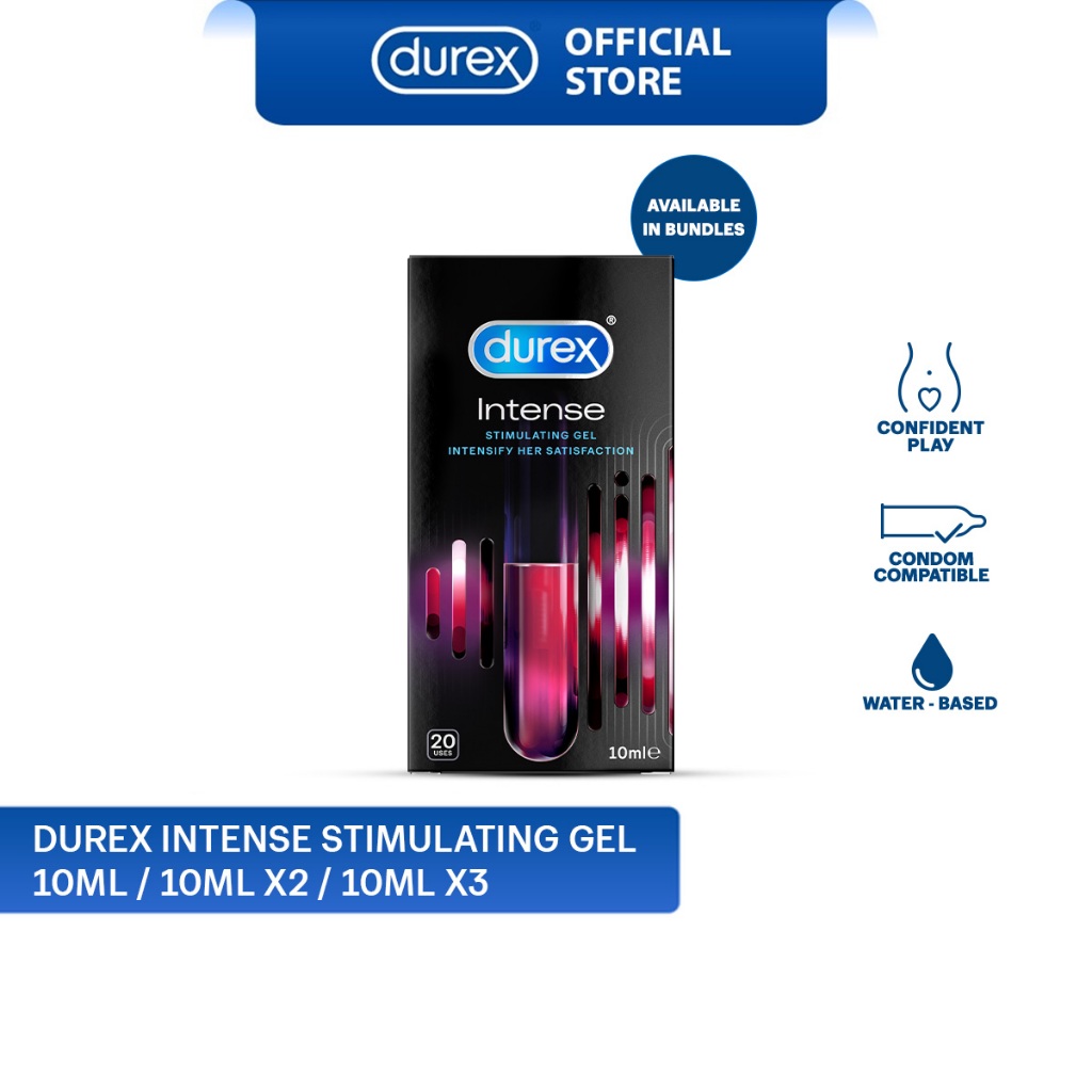 Durex Intense Orgasmic Gel Lube 10ml/2 x 10ml/3 x 10ml [For Woman] | Shopee Malaysia