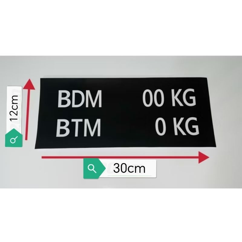 2 PCS BDM BTM Sticker Sticker puspakom (pls remark BDM BTM ) | Shopee ...
