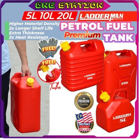 5L/10L/20L Fuel Tank Oil Tank Car Spare Gas tank Petrol Tank Petrol Fuel Container Botol Minyak ...