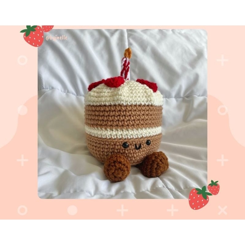 E pattern E amigurumi crochet jellycat birthday cake (PDF format) | Shopee Malaysia