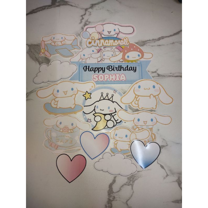CAKE TOPPER CINNAMOROLL CUSTOM | Shopee Malaysia