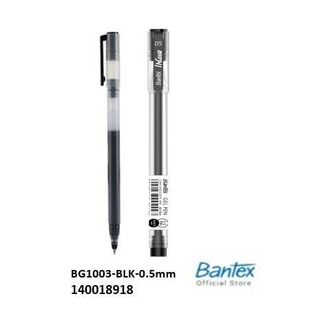 BANTEX GEL PEN BLACK 0.5MM BT BLACK | Shopee Malaysia
