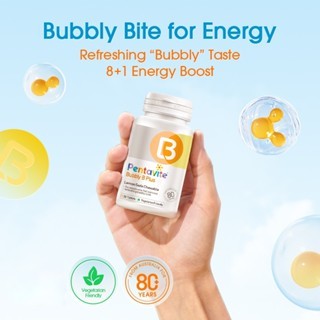 Pentavite Bubbly B Vitamins Plus Energy Lemon Soda Chewable（30 Tablets ...