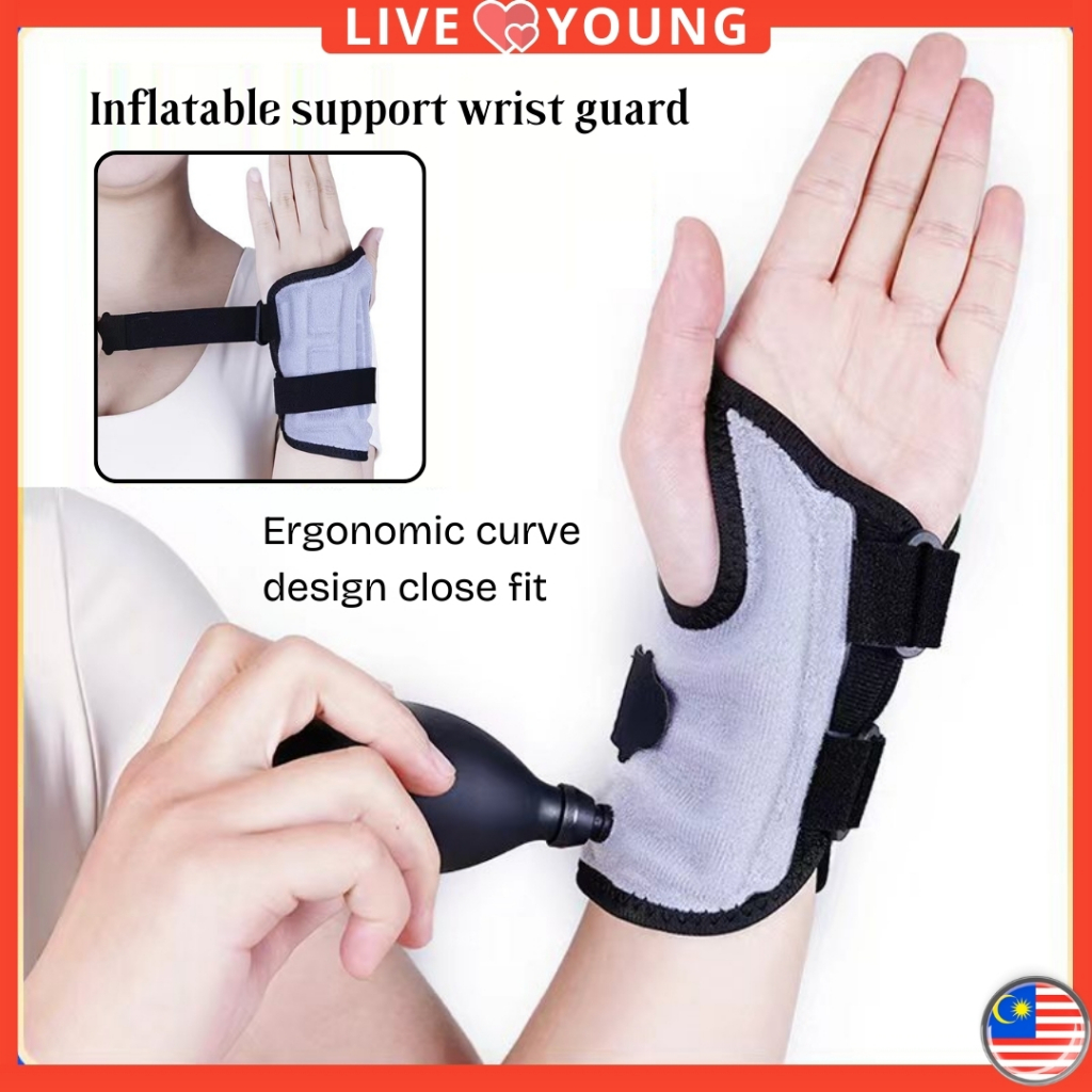 Wrist Guard with Air Bag Splint Brace Support for Adult Sprains ...