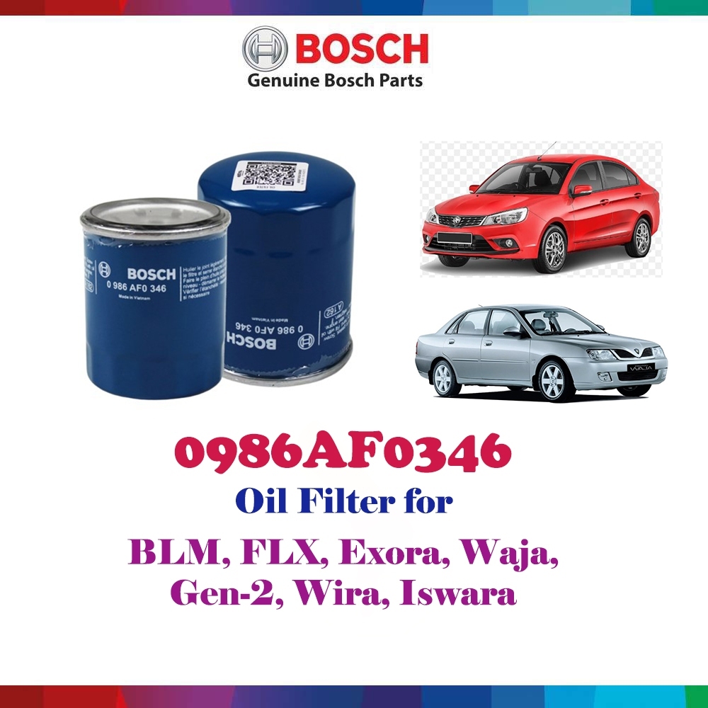 Proton BLM, FLX, Waja, Wira, Persona, Gen-2 Bosch Oil Filter 0986AF0346 ...