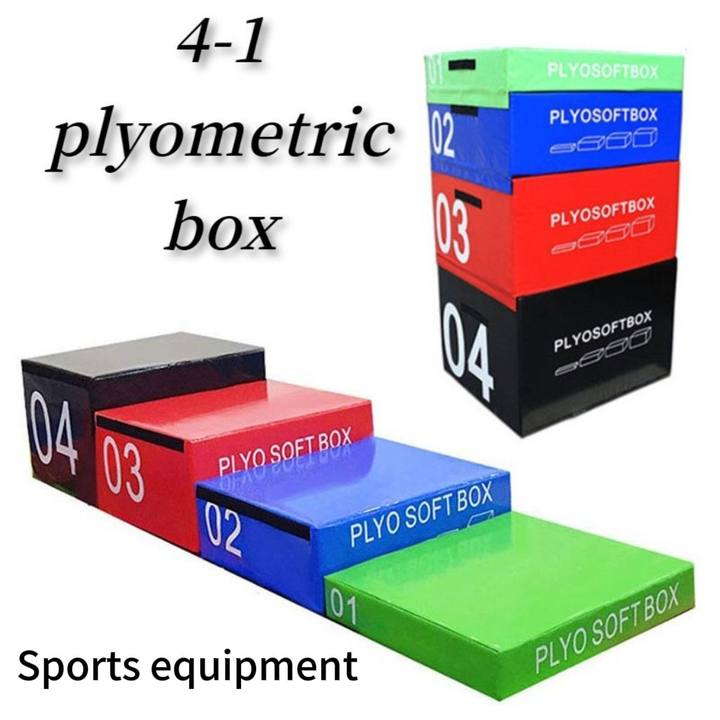 4 in 1 Foam Plyo Jump Box for Box Jumping Practice Plyometric Exercise ...