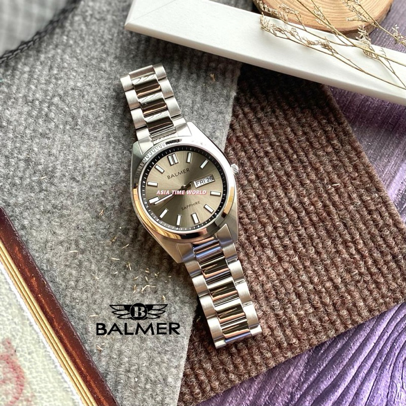 [Original] Balmer 8205G SS-2 Sapphire Men's Watch with Grey Dial Silver ...