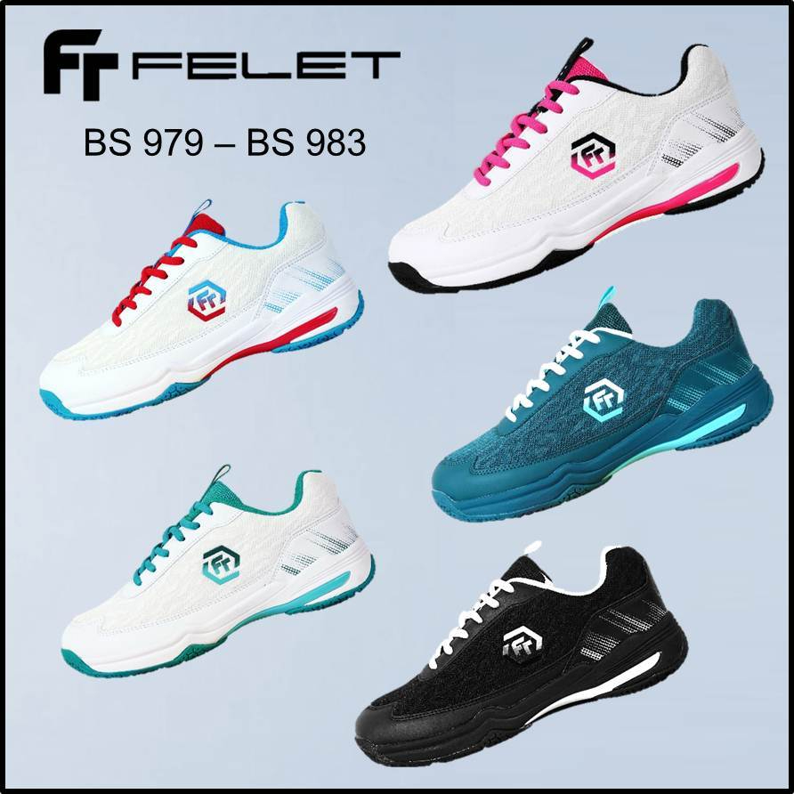 FELET Badminton Shoes BS 979 / BS 980 / BS 981 (100% Original) | Shopee ...