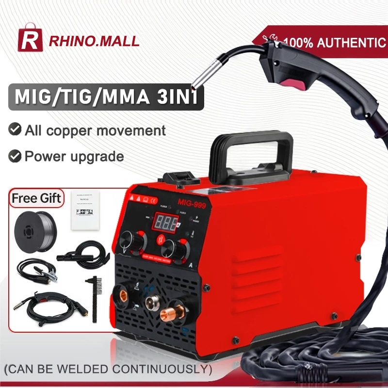【New upgrade】MIG-999 MIG Welding Machine Gasless MIG/MMA/TIG 3IN1 ...