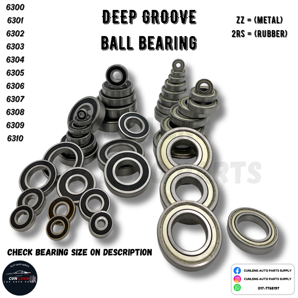 Deep Groove Ball Bearing 6300 6301 6302 6303 6304 6305 6306 6307 6308 ...