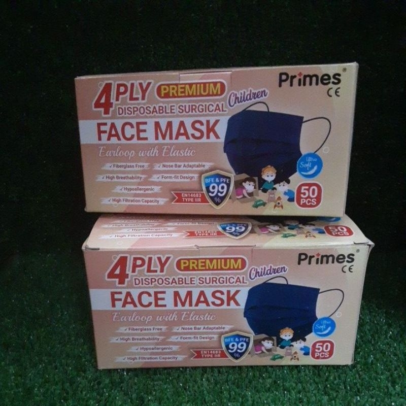 Primes Children SURGICAL Face Mask 4 Ply | Shopee Malaysia