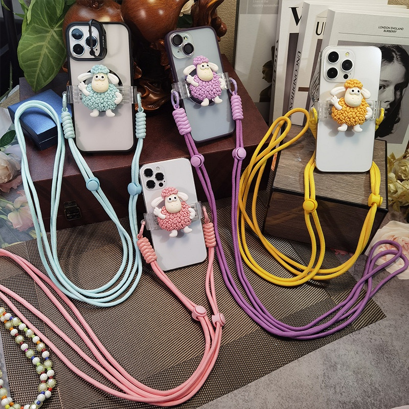 Jing Jing Universal Mobile Phone Back Clip Lanyard Cross-body Hanging ...