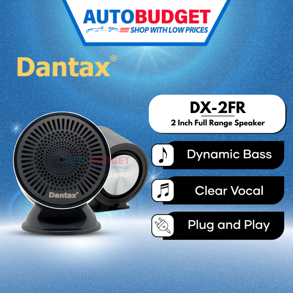 DANTAX DX-2FR 2 Inch Full Range Car Speaker Tweeter Bass 2" Double side ...