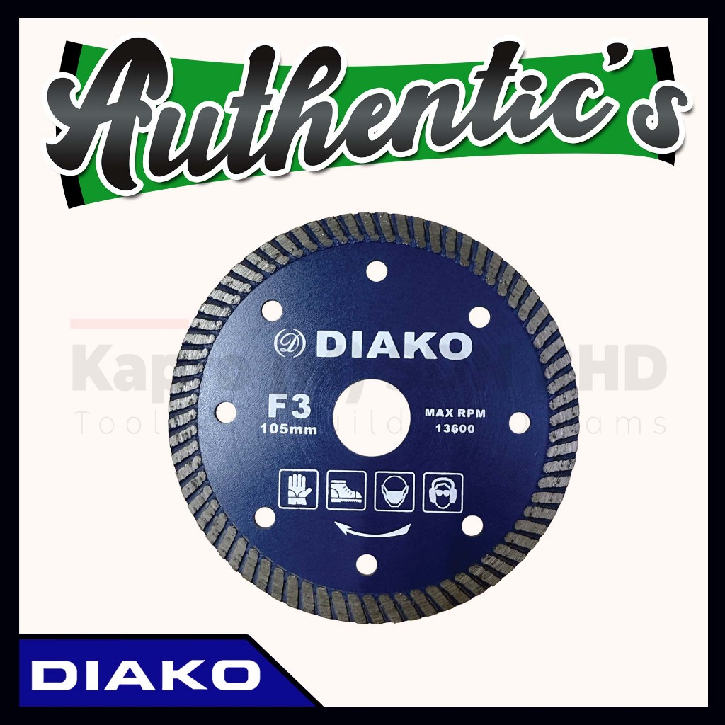 Diako 4" Cutting Disc For Hard Stone (105mm) (TURBO) | Shopee Malaysia