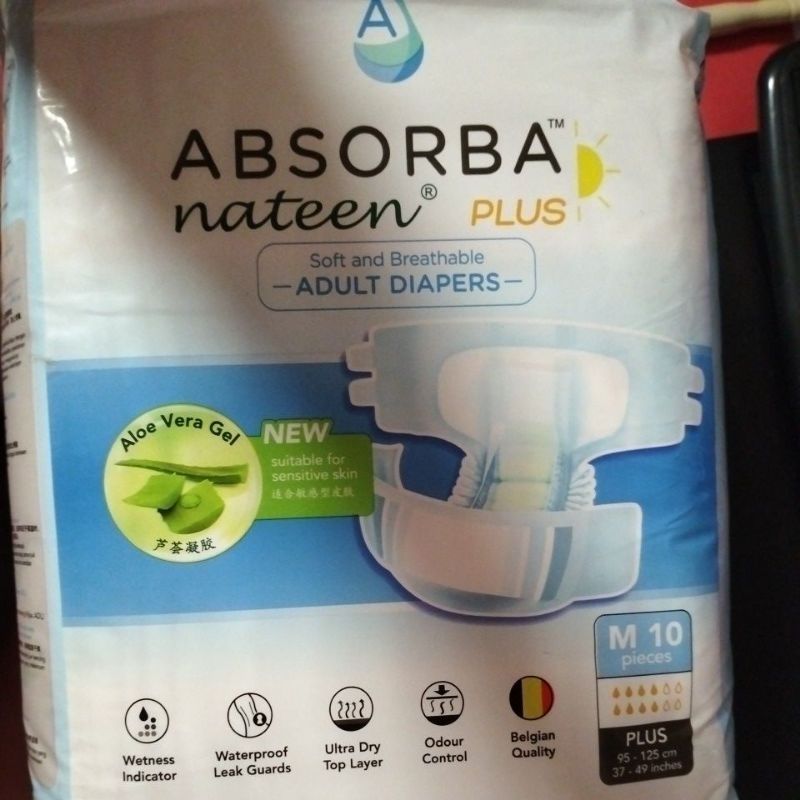 ABSORBA Nateen Plus Adult Diapers | Shopee Malaysia