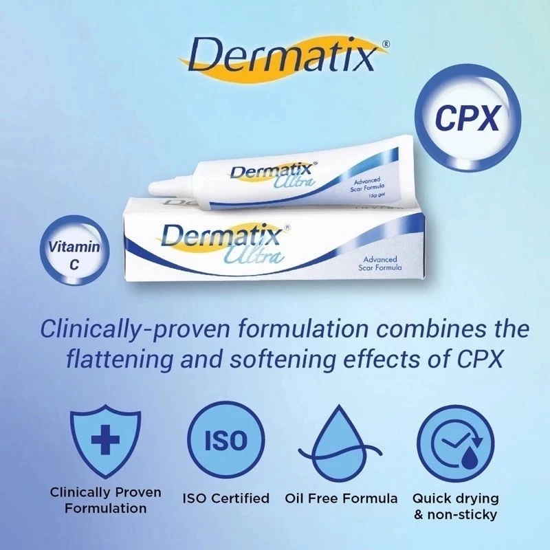 NEW Dermatix Ultra Scar Gel 15g Krim Hilangkan Parut Hitam Keloid Scar ...