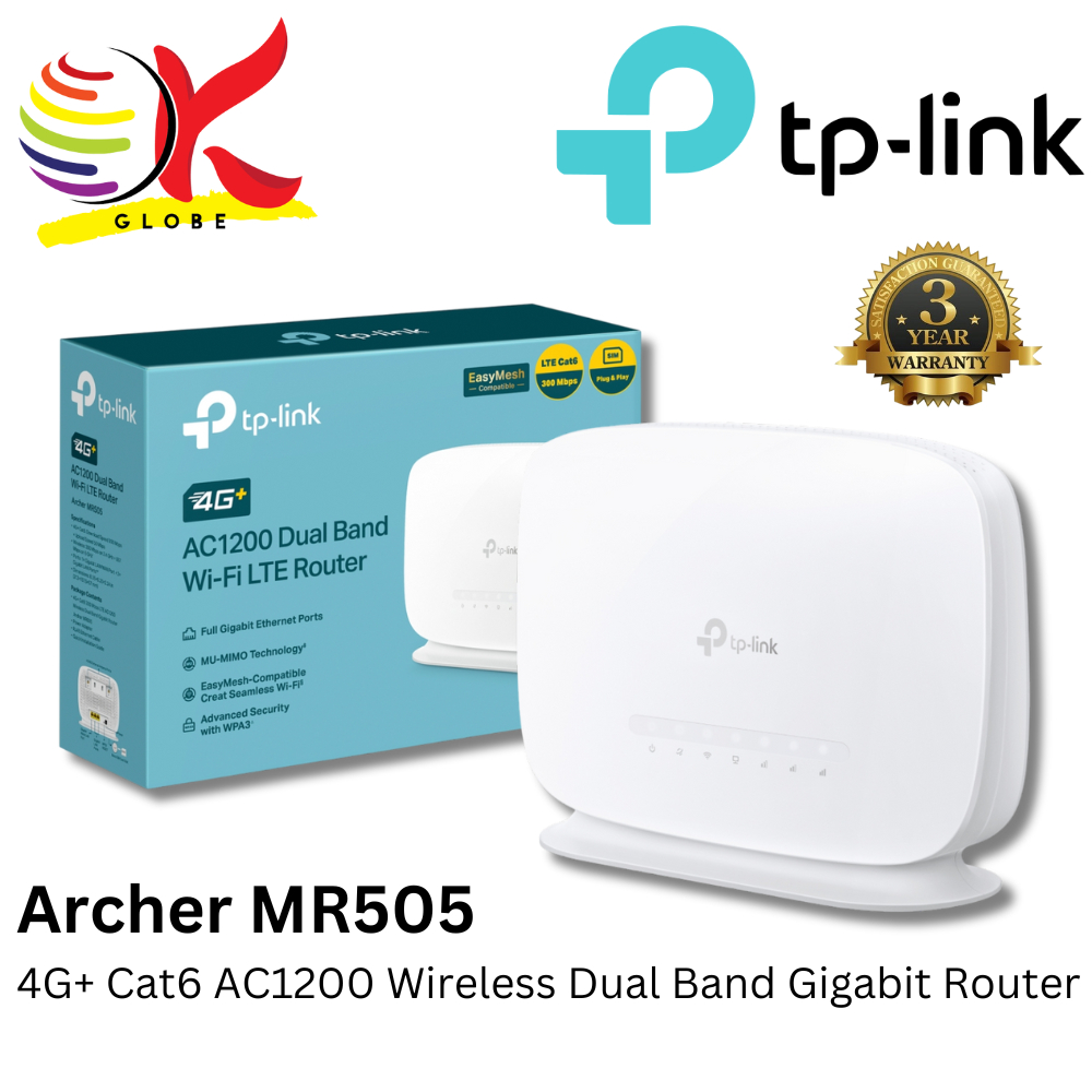 TP-LINK ARCHER MR500 / ARCHER MR505 AC1200 4G+ CAT6 WI-FI WIRELESS DUAL ...